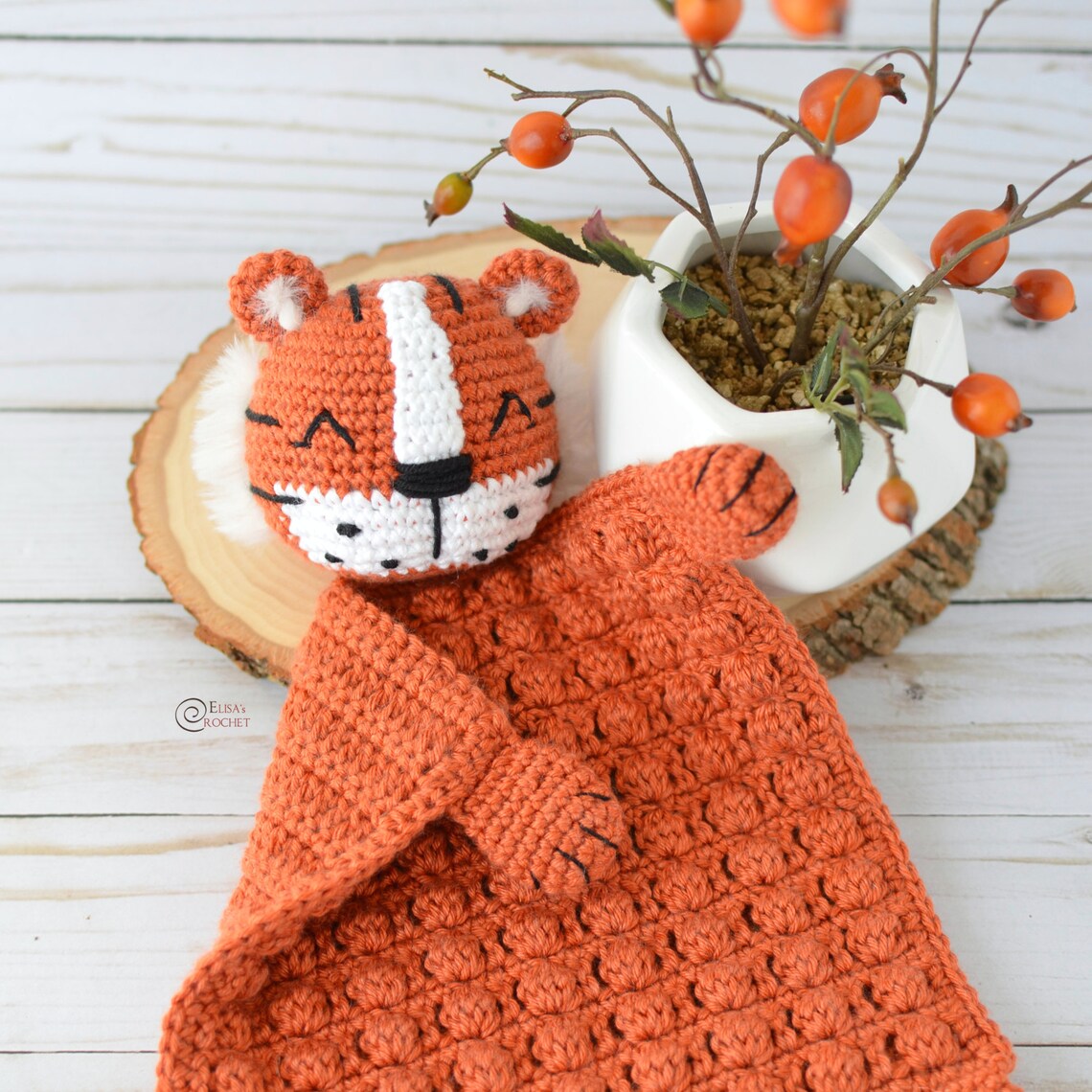 CROCHET PATTERN TIGER Security Blanket / Amigurumi / Stuffed - Etsy
