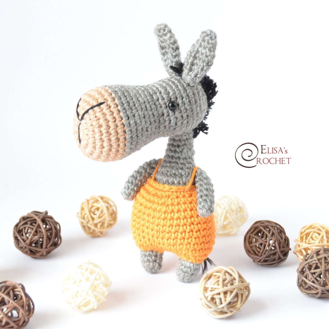 Pedro the DONKEY | PDF Amigurumi Crochet Pattern | English Only - Etsy