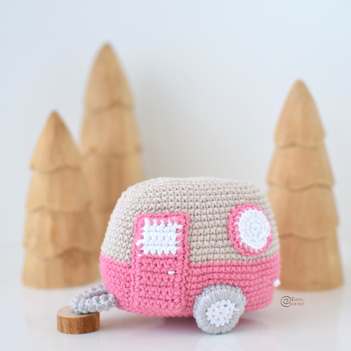 CROCHET PATTERN CAMPER Trailer/ Amigurumi / Stuffed Doll / - Etsy