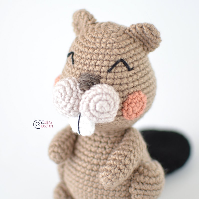 CROCHET PATTERN - WOODY the Beaver Amigurumi / Stuffed Doll / Easy ...
