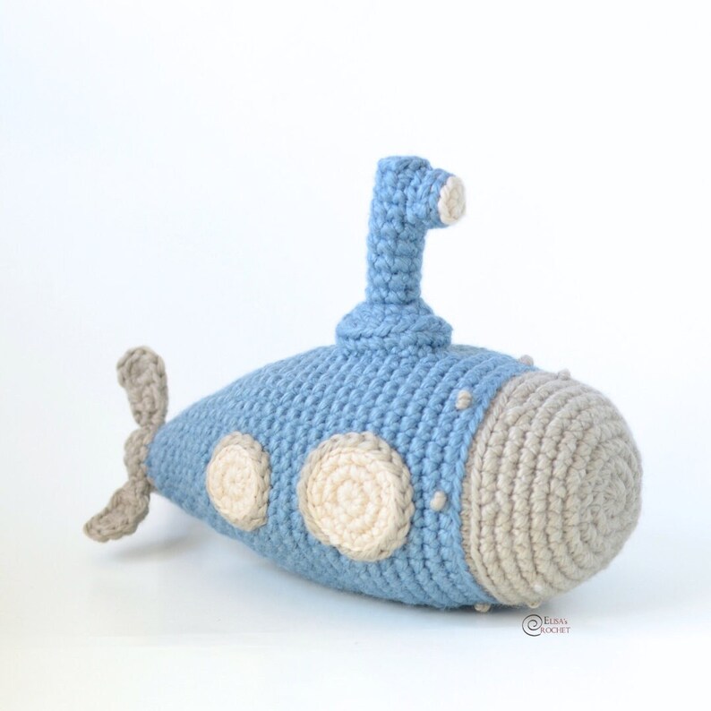 CROCHET PATTERN - Amigurumi SUBMARINE/ Holiday / Christmas / Vehicle ...