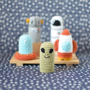 Outer SPACE Finger Puppets | PDF Amigurumi Crochet Pattern | English ...