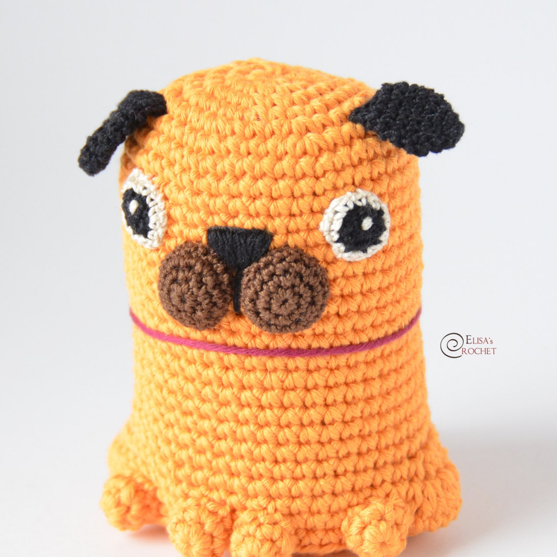 CROCHET PATTERN - PEPE the Pug Amigurumi / Christmas / Stuffed Doll ...