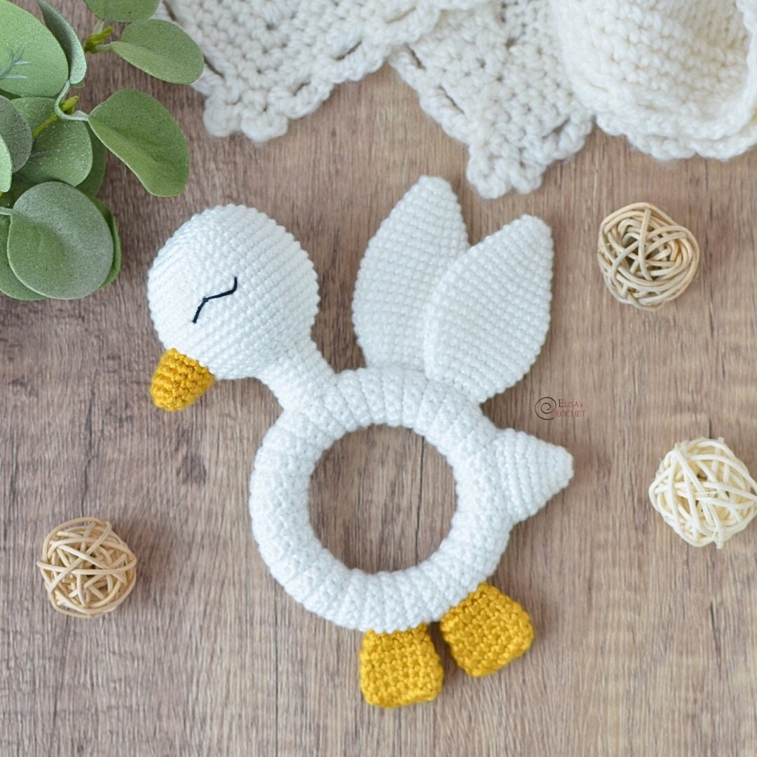 DUCK Teething Ring | PDF Amigurumi Crochet Pattern | English Only - Etsy