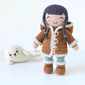 CROCHET PATTERN - INUIT Girl With Seal / Amigurumi / Crochet / Handmade ...