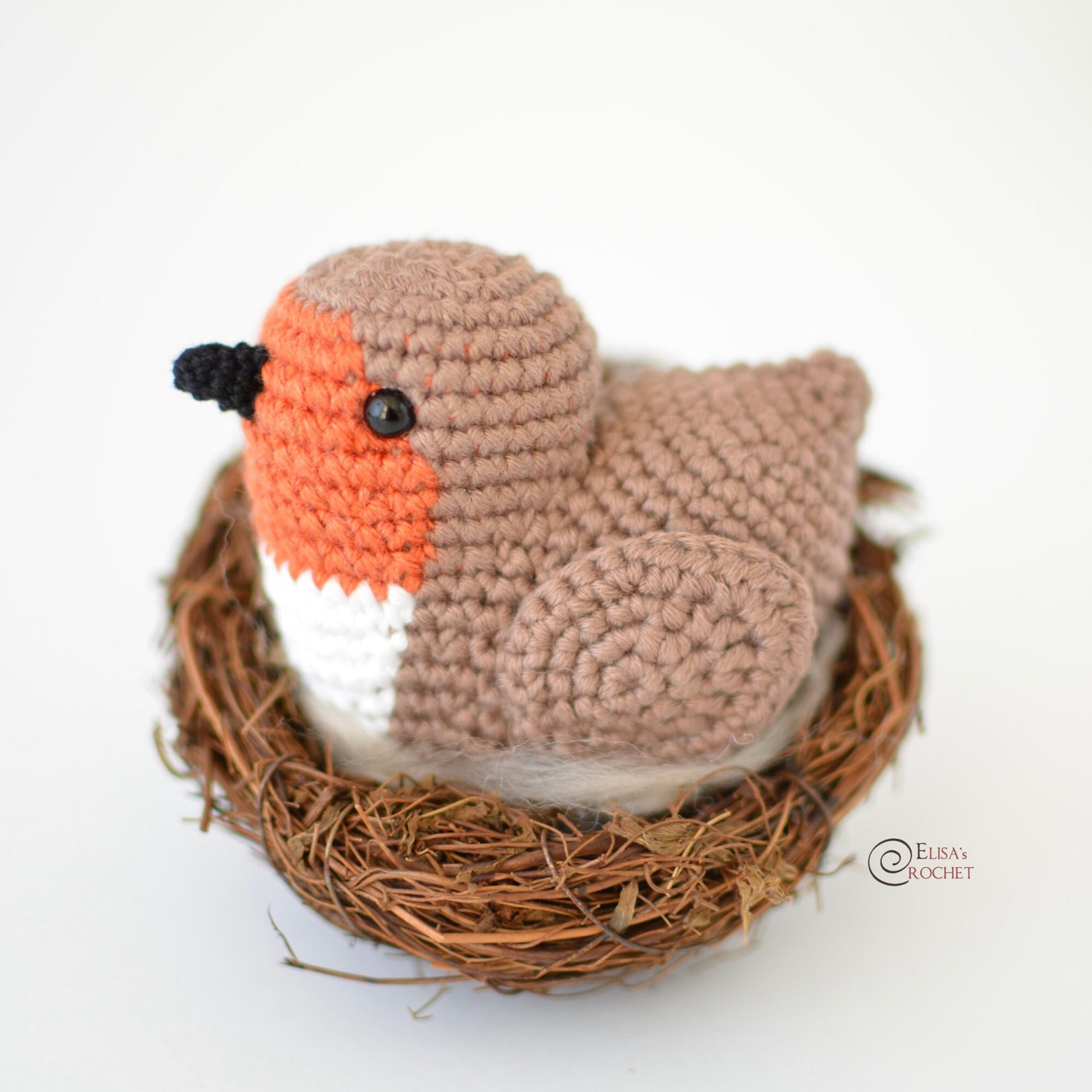 CROCHET PATTERN Red Robin Amigurumi / Stuffed Doll / Easy - Etsy