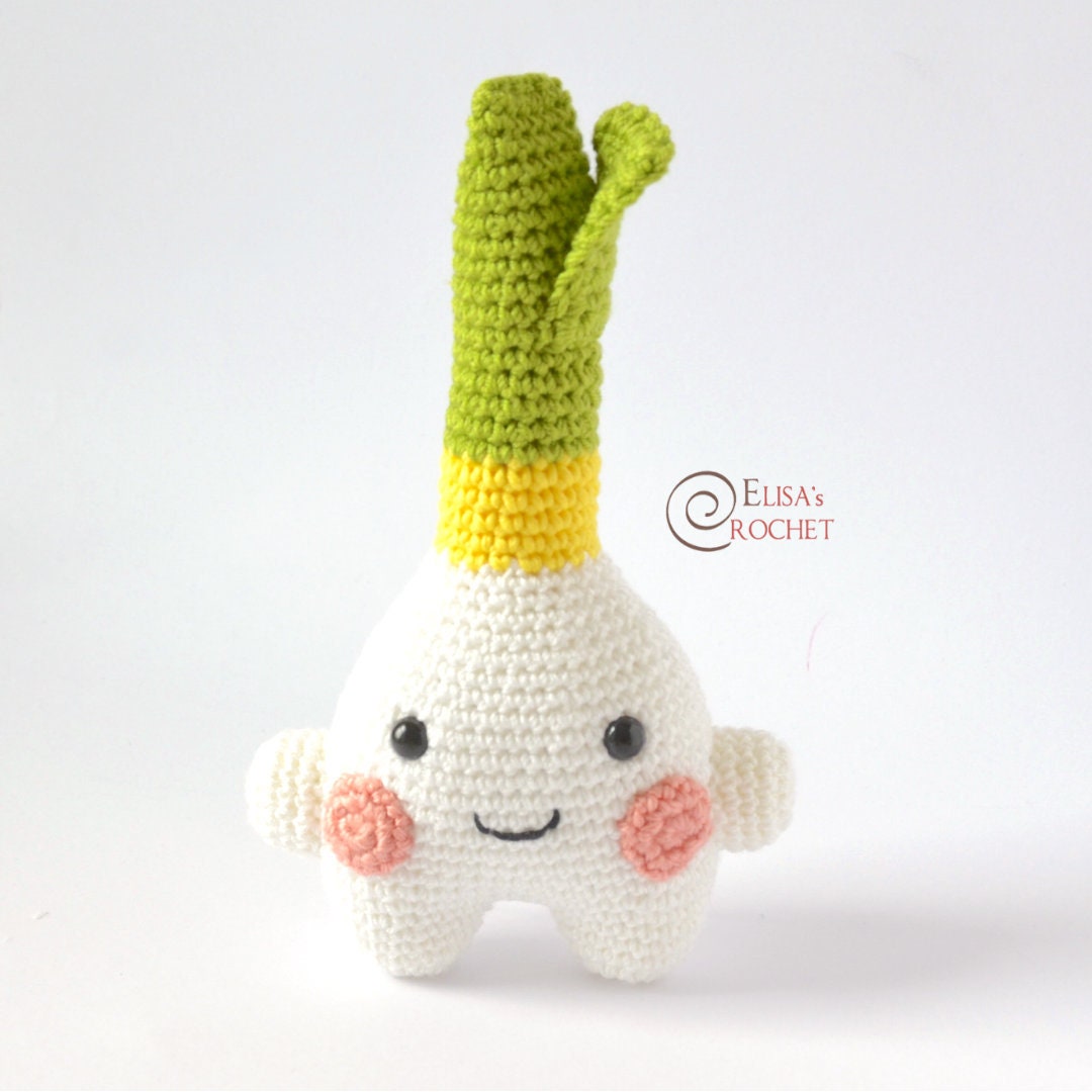 CROCHET PATTERN - LEEK Amigurumi Doll / Vegetables / Food / Stuffed ...