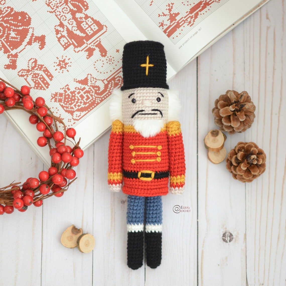 CROCHET PATTERN - NUTCRACKER / Amigurumi / Stuffed Doll / Easy Instructions / Handmade ...
