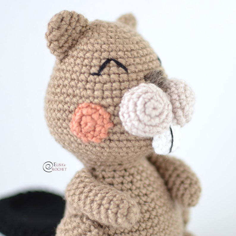 CROCHET PATTERN - WOODY the Beaver Amigurumi / Stuffed Doll / Easy ...