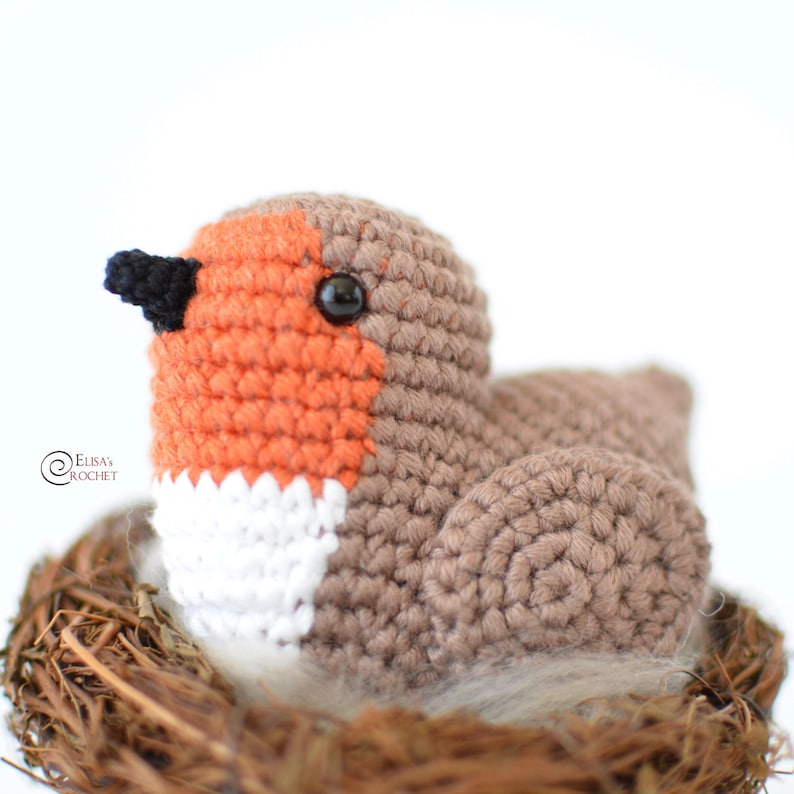 CROCHET PATTERN Red Robin Amigurumi / Stuffed Doll / Easy - Etsy