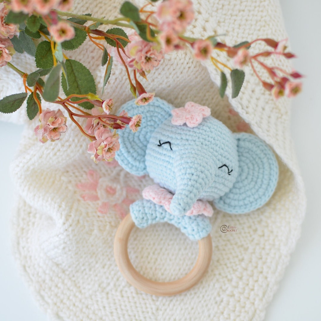 ELEPHANT Teething Ring | PDF Amigurumi Crochet Pattern | English Only ...