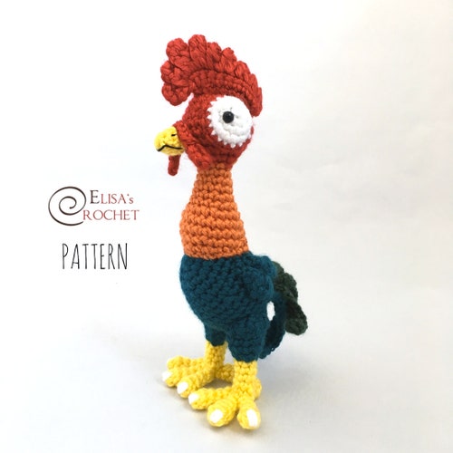 Crochet Rooster PATTERN / Chicken Plushie / Stuffed Amigurumi - Etsy
