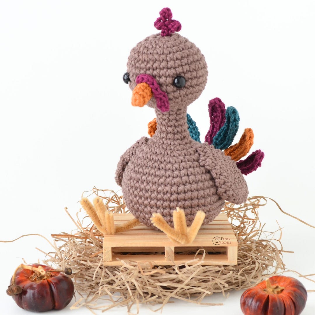 CROCHET PATTERN - Stewie the TURKEY / Amigurumi / Thanksgiving / Fall ...