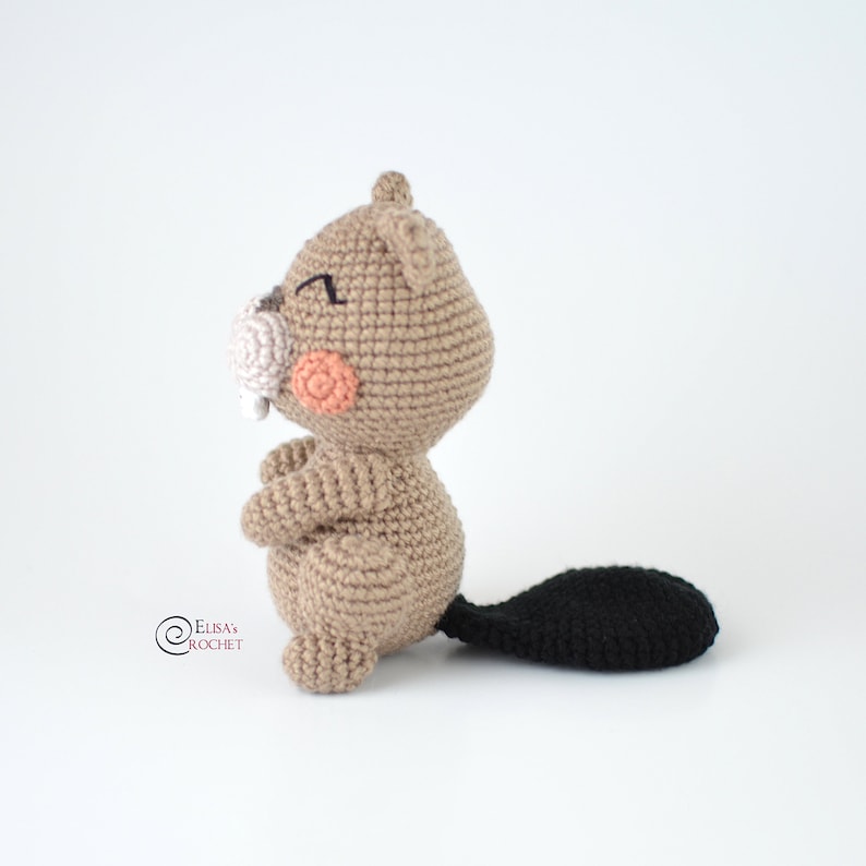 CROCHET PATTERN - WOODY the Beaver Amigurumi / Stuffed Doll / Easy ...