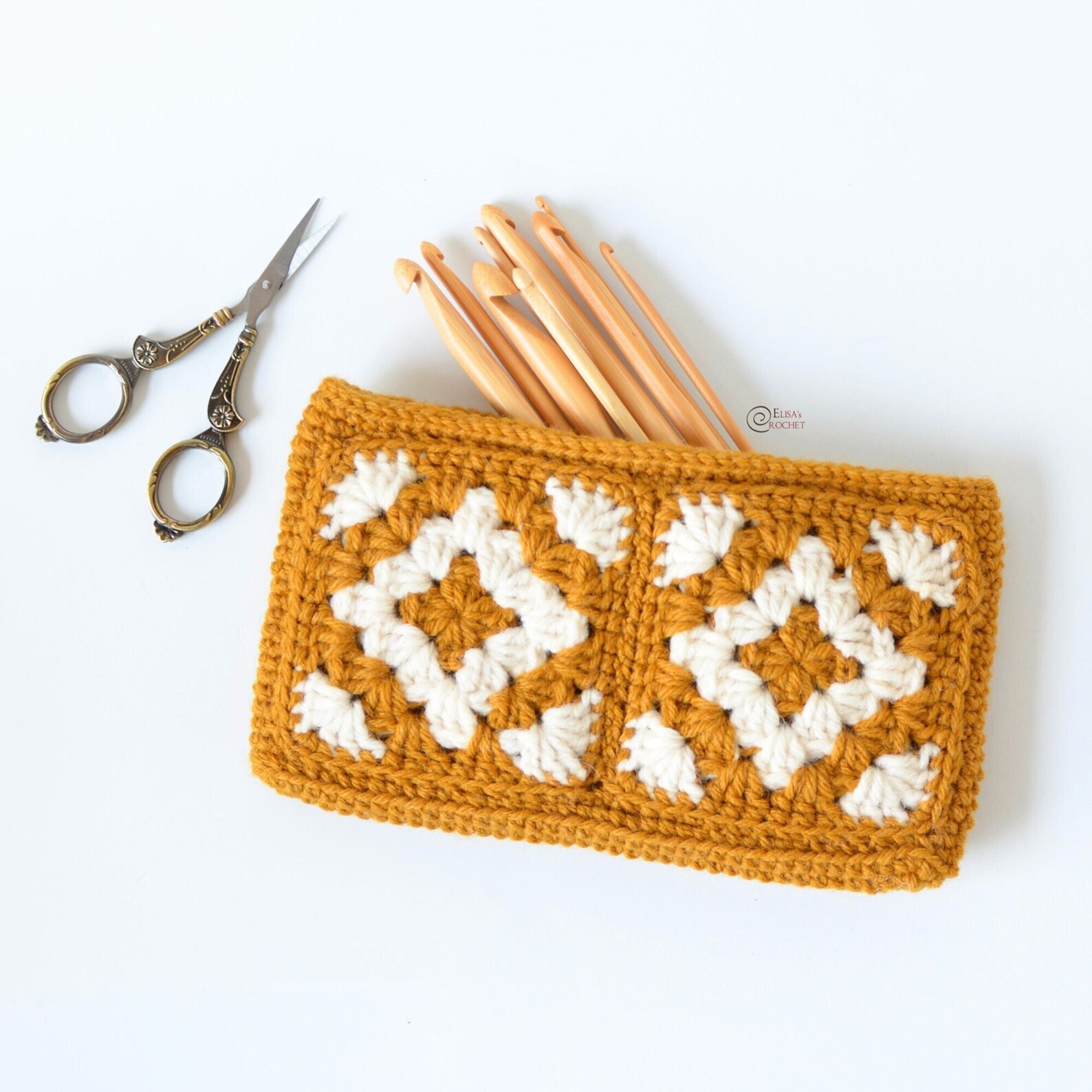 CROCHET PATTERN DIAMOND Pouch / Crochet / Bag / Purse / Case / Easy ...