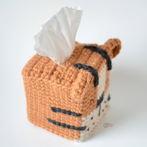 CROCHET PATTERN - TIGER Tissue Box Cover/ Holiday / Christmas / Animal ...