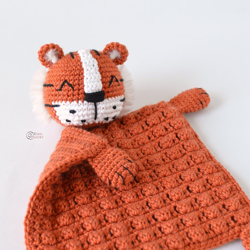 CROCHET PATTERN TIGER Security Blanket / Amigurumi / Stuffed - Etsy