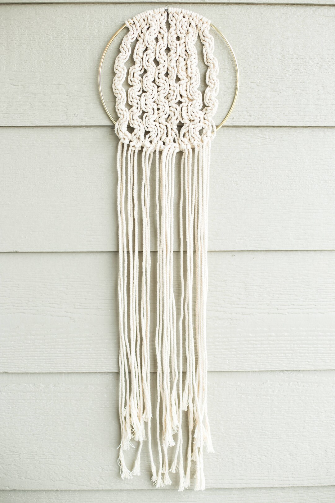 Small Macrame Hoop Hanging - Etsy
