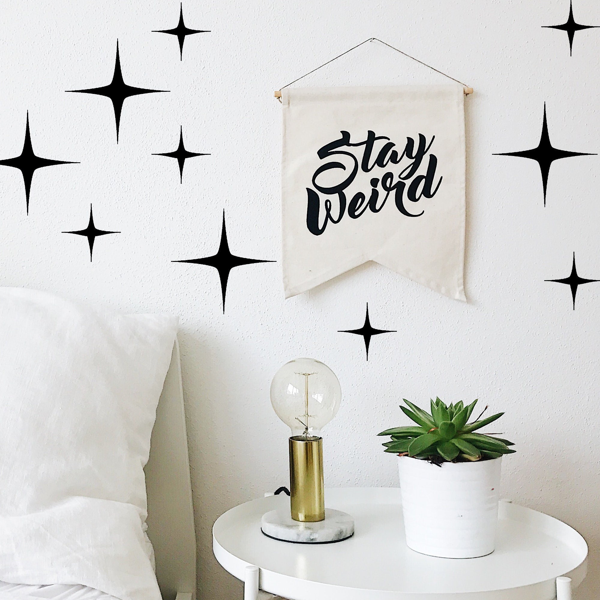 Starburst Peel and Stick Wall Decals Vinyl Wall Decals | Etsy