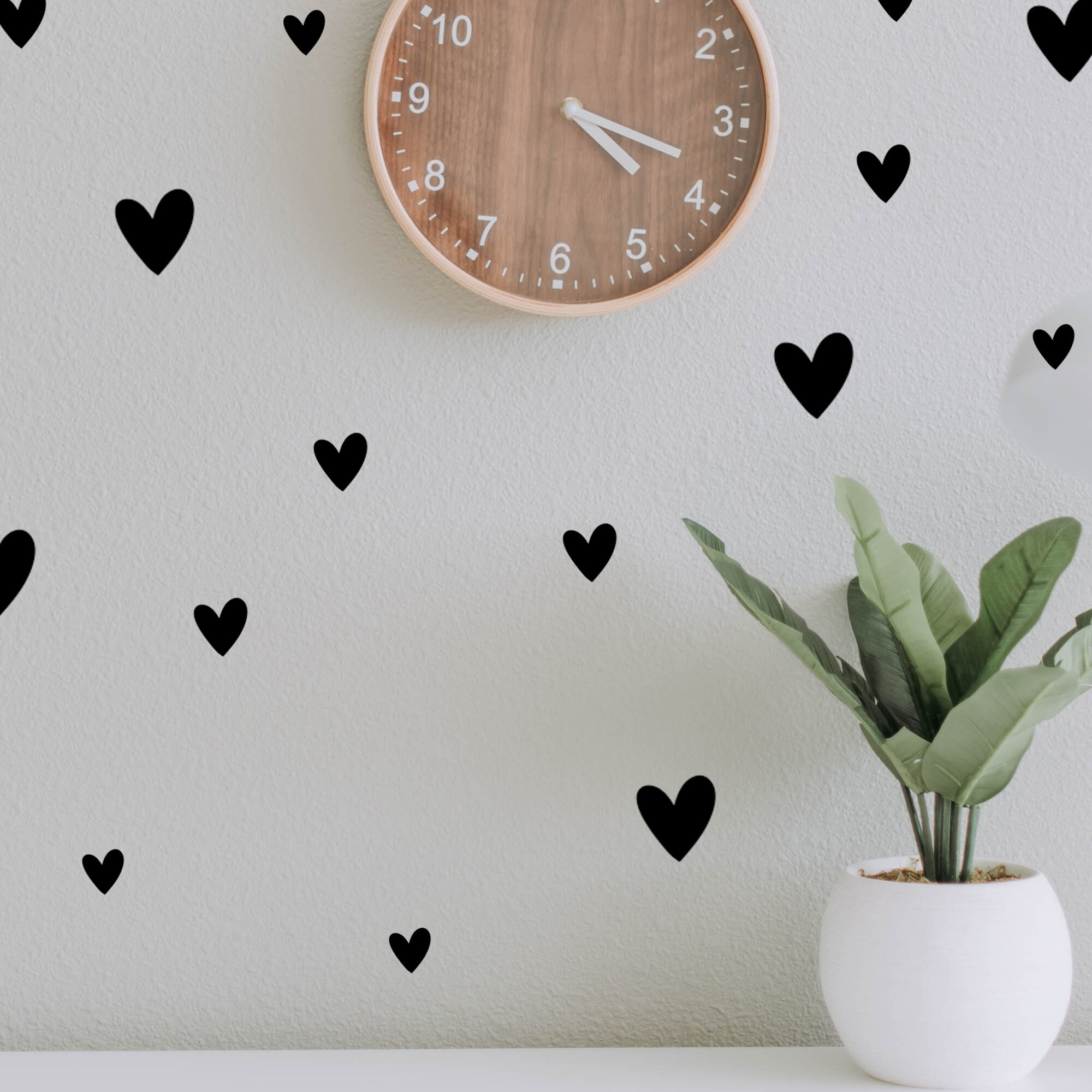 Playful Heart Decal Set Vinyl Wall Decals 48 X | Etsy