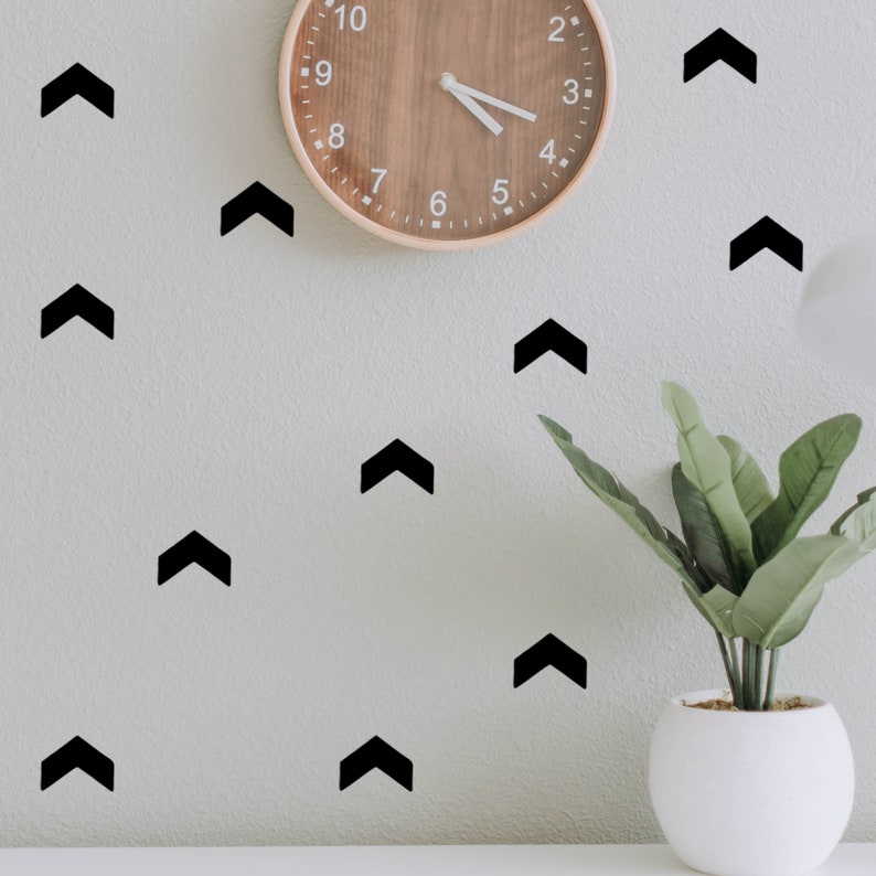 Chevron Decal Set Vinyl Wall Decals 48 X 12 - Etsy