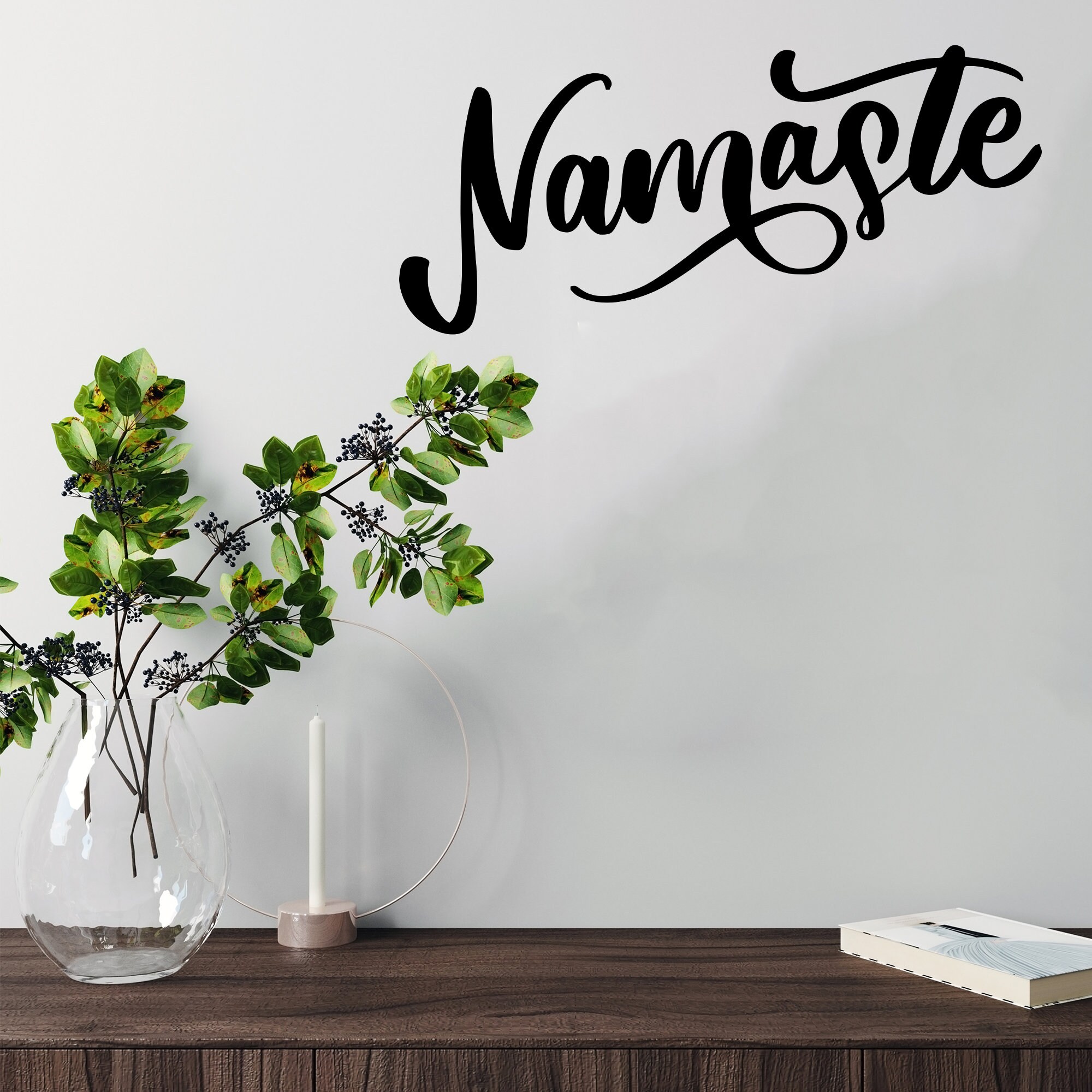 Namaste Laptop Decal Namaste Wall Decal Multiple Sizes | Etsy