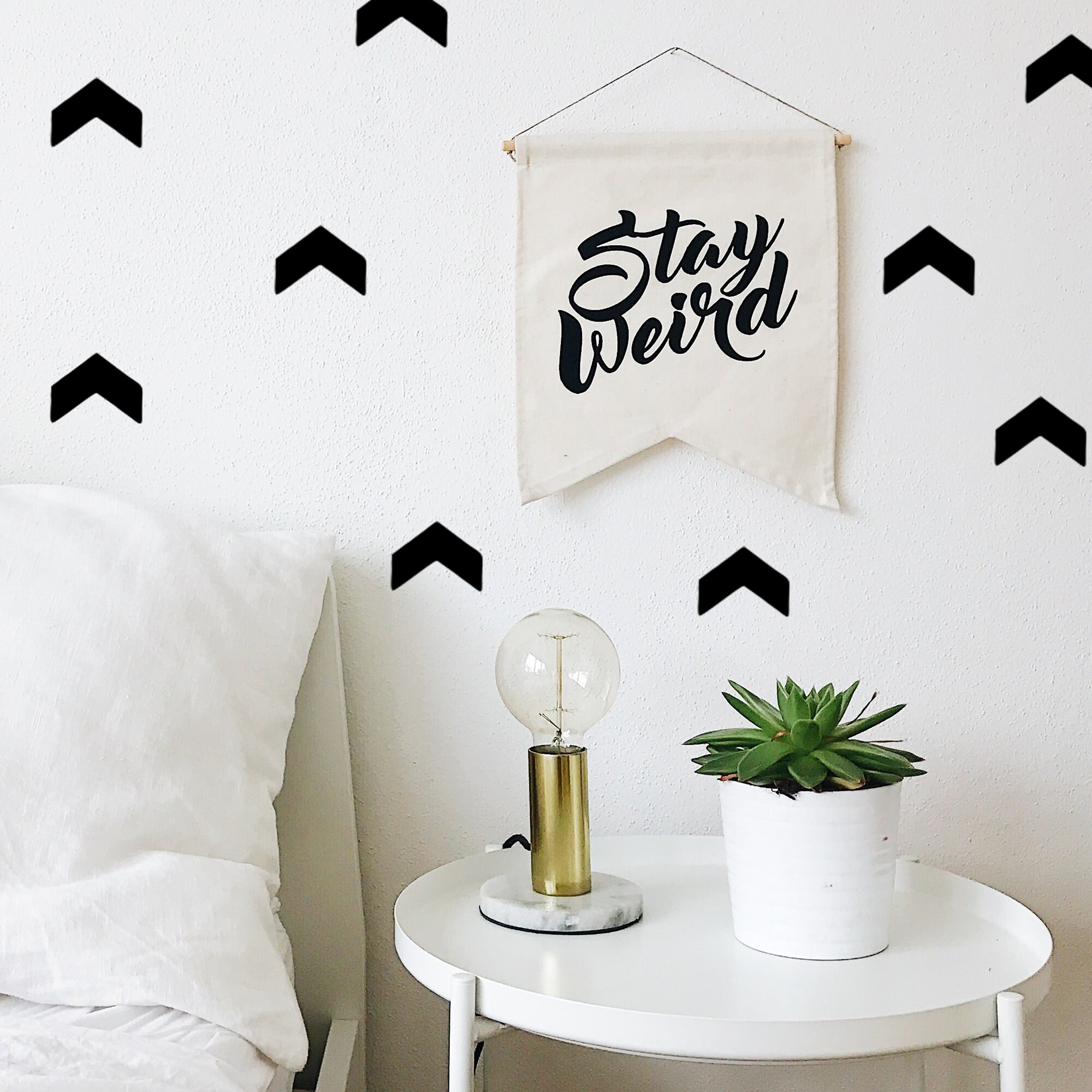 Chevron Decal Set Vinyl Wall Decals 48 X 12 - Etsy