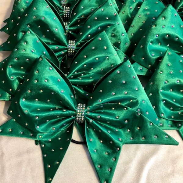 Green Cheer Bow - Etsy