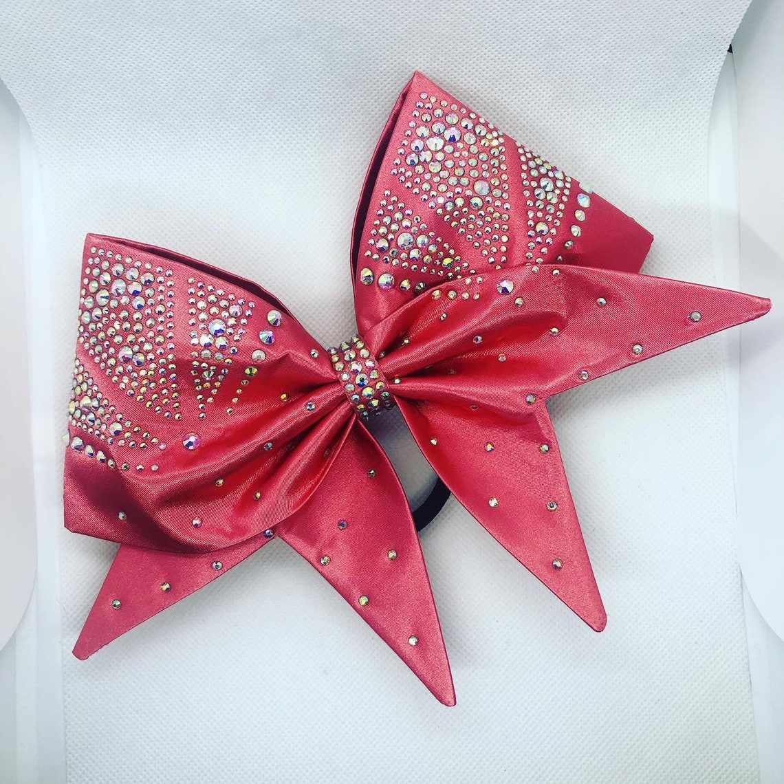 Lazo satinado Cosido Cheer con cristales AB en su elección de - Etsy España