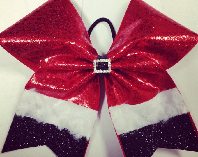Santa Cheer Bow Christmas Holiday - Etsy