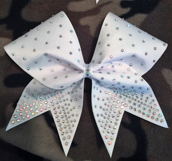 Rhinestone Pattern Cheer Bow With AB Crystals Custom - Etsy