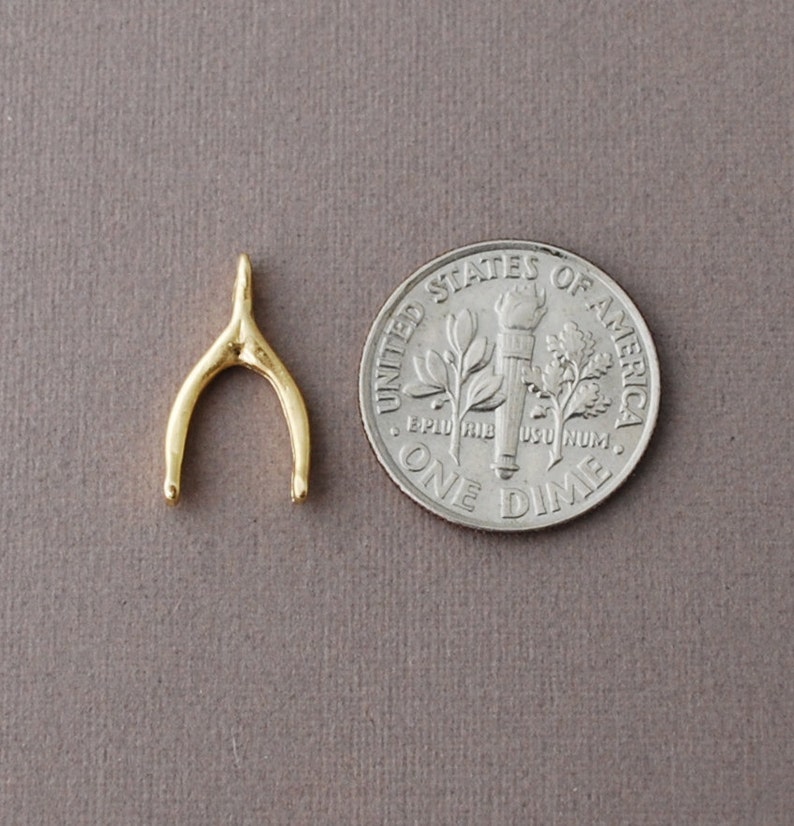 Gold or Silver Wishbone Wish String NECKLACE or BRACELET - Simple ...