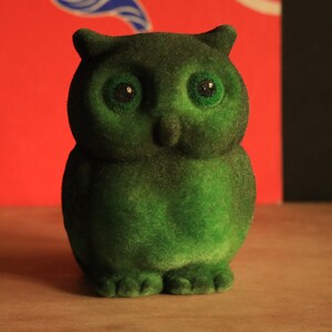 Vintage Soviet Flocking Toy Wise Owl - Etsy