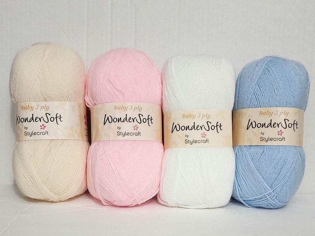 Stylecraft Wondersoft Baby Yarn, 3 Ply Acrylic, 100g Skein - Etsy