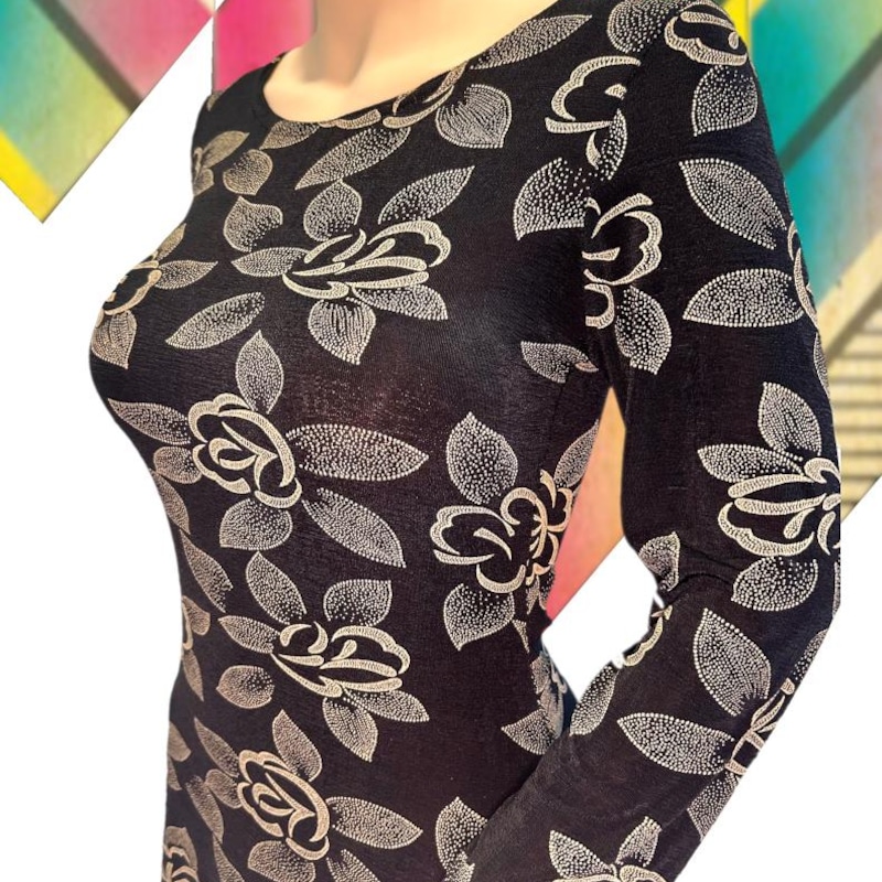 90s Long Slinky Dress - Etsy