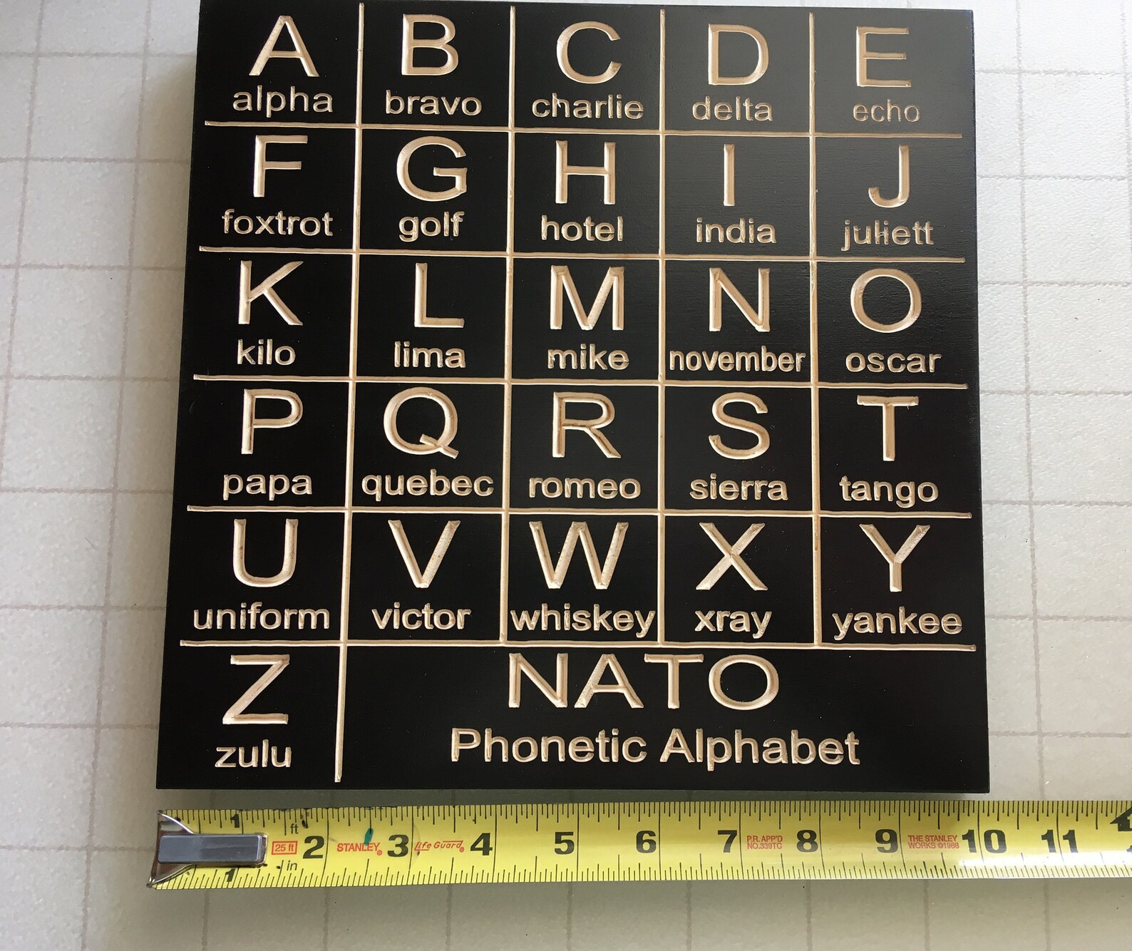 Alphabet phonétique de l'OTAN gravé dans un panneau en - Etsy France