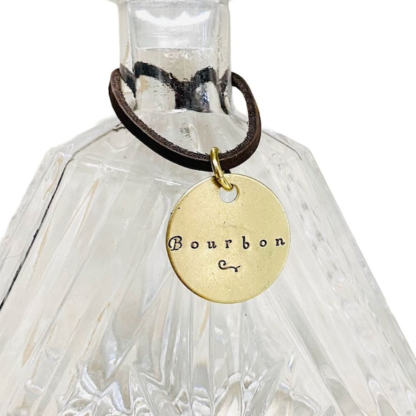 Leather Decanter Tag - Etsy
