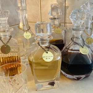 Custom Liquor Decanter Tags | Label Your Entire Bar! Alcohol & Mixers ...