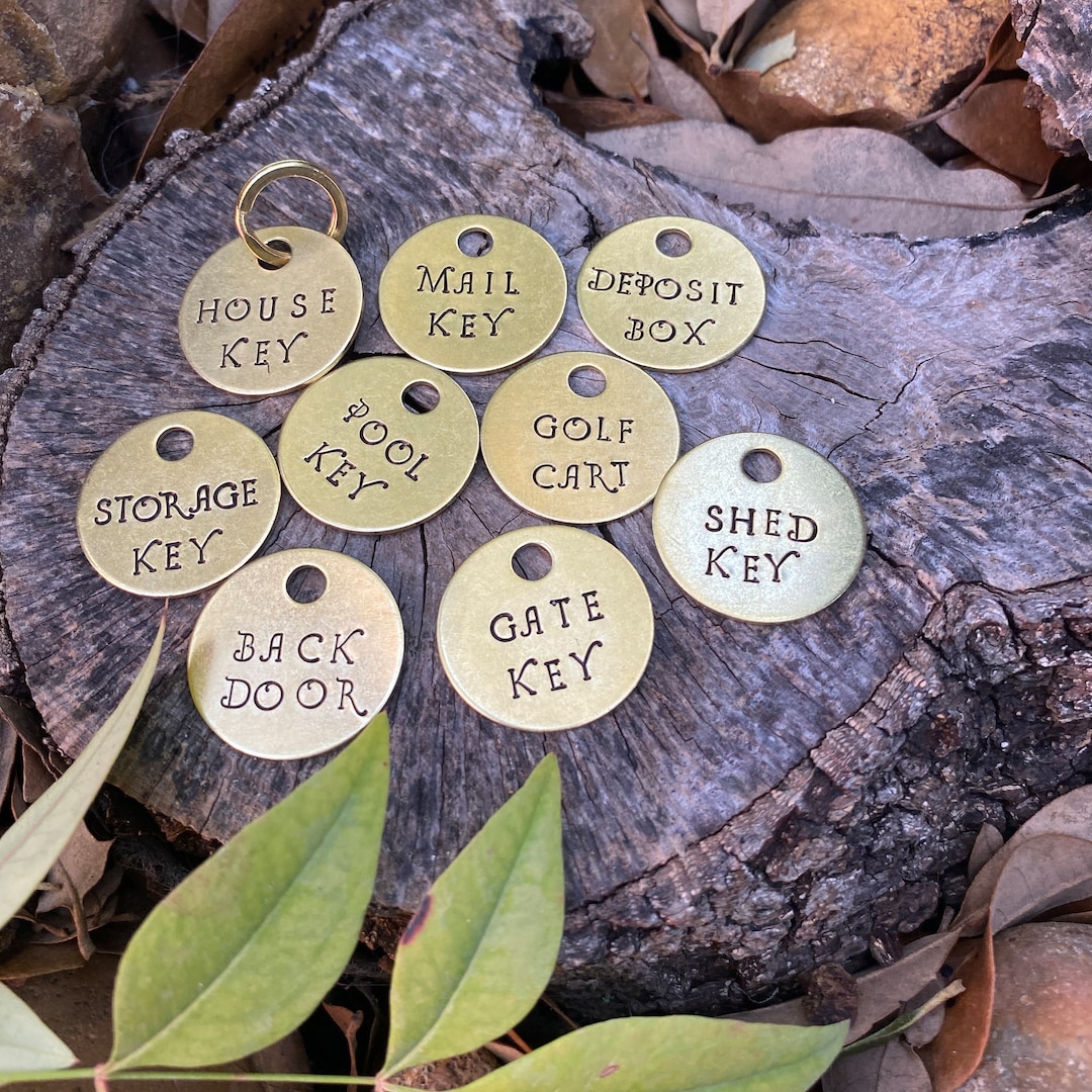 Key Markers - Custom Tags for Your Keys - 100% Brass - Hand Stamped ...