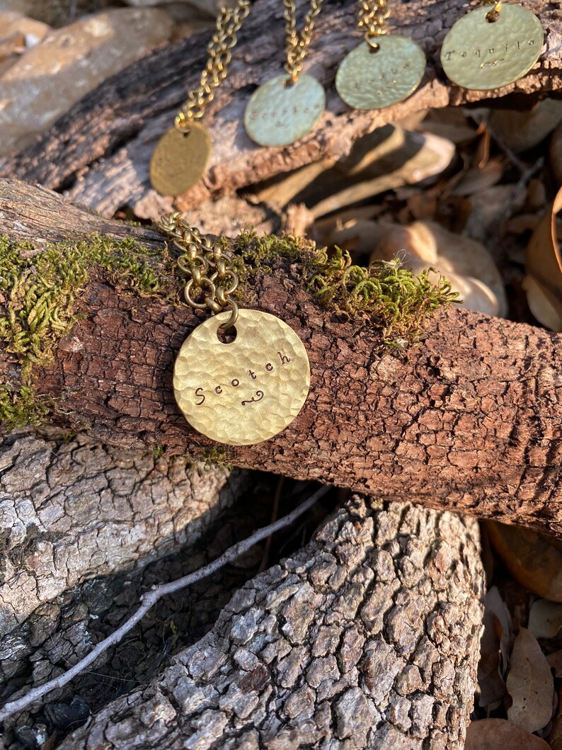 Liquor Decanter Tags Customizable Sets Hand-stamped Hammered - Etsy