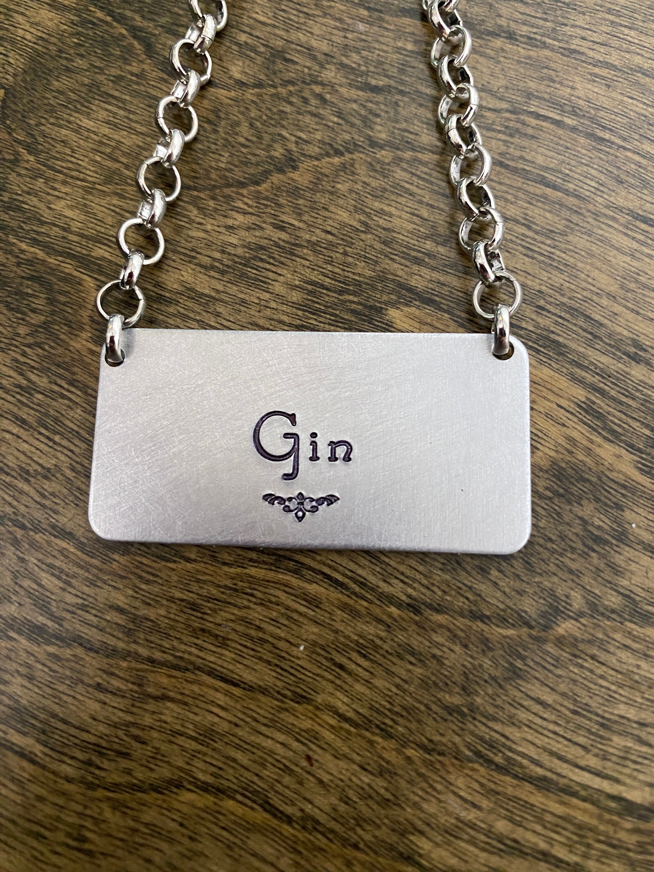 Individual Decanter Tags 7 Options Handmade & Hand Stamped All Metal ...