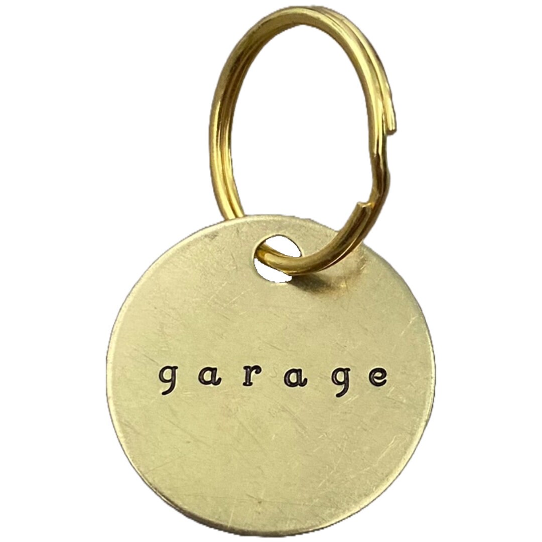 Brass Key Labels Identify Your Keys Key Markers Metal Keychain Ids Hand ...