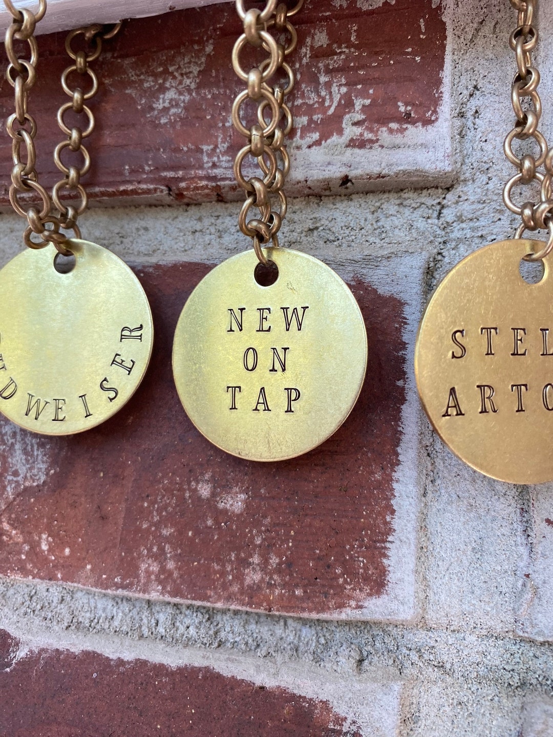 Custom Beer Tap Tag | Personalized Brass Bar Keg Label | Beer on Tap ...