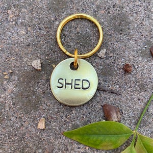 Metal Key Label Keychains - All Caps Identifier Tags - Key Organization ...
