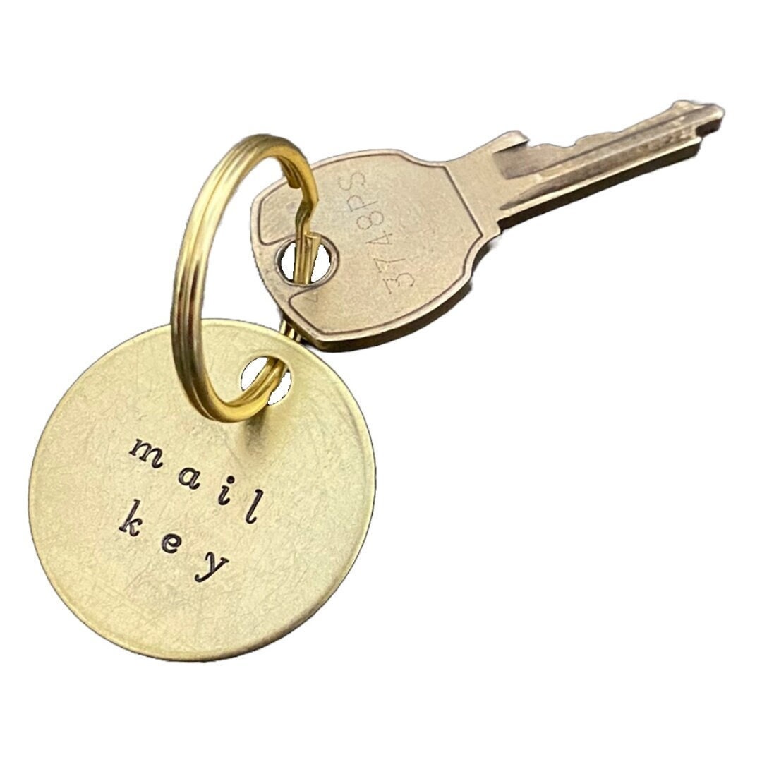 Mail Key Label - Identify Your Mailbox Keys - Brass Key Tag Markers ...