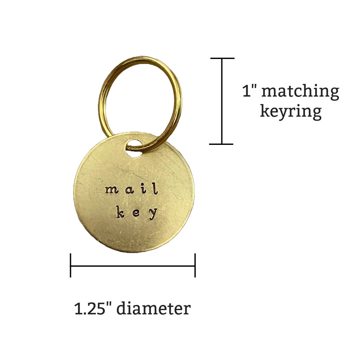 Mail Key Label - Identify Your Mailbox Keys - Brass Key Tag Markers ...