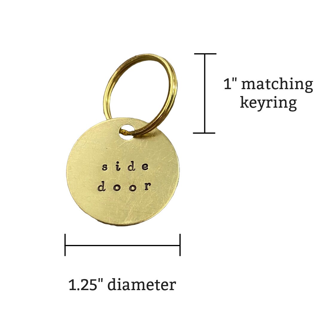 Side Door Key Label Identify Your Side Door Keys Brass Key - Etsy
