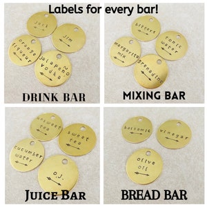 Custom Liquor Decanter Tags | Label Your Entire Bar! Alcohol & Mixers ...