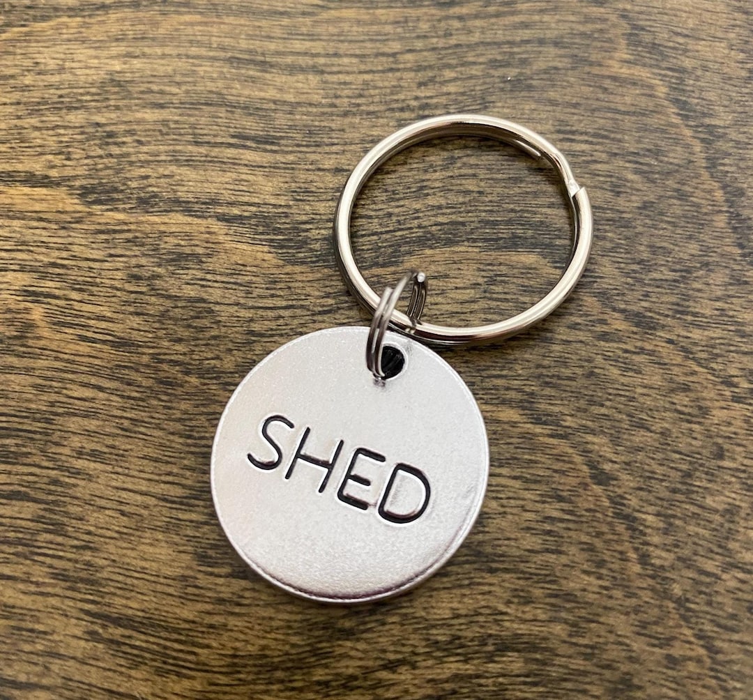 Shed Key Label Keychains - All Caps Identifier Tags - Key Organization ...