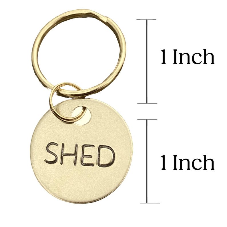 Shed Key Label Keychains - All Caps Identifier Tags - Key Organization ...